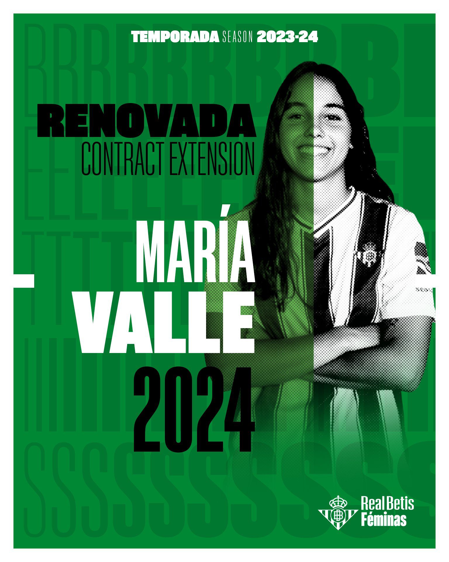 María Valle renueva con el Betis Féminas hasta junio de 2024