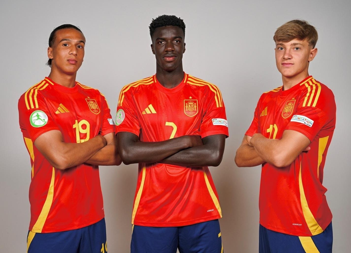 Assane, Jesús Rodríguez y Yanis, campeones de Europa sub-19